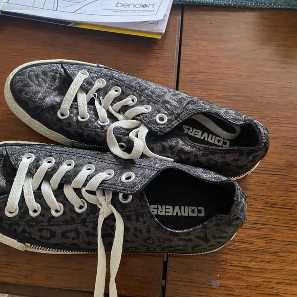 Converse | Shoes | Converse Black And Gray Animal Print Patterned ...